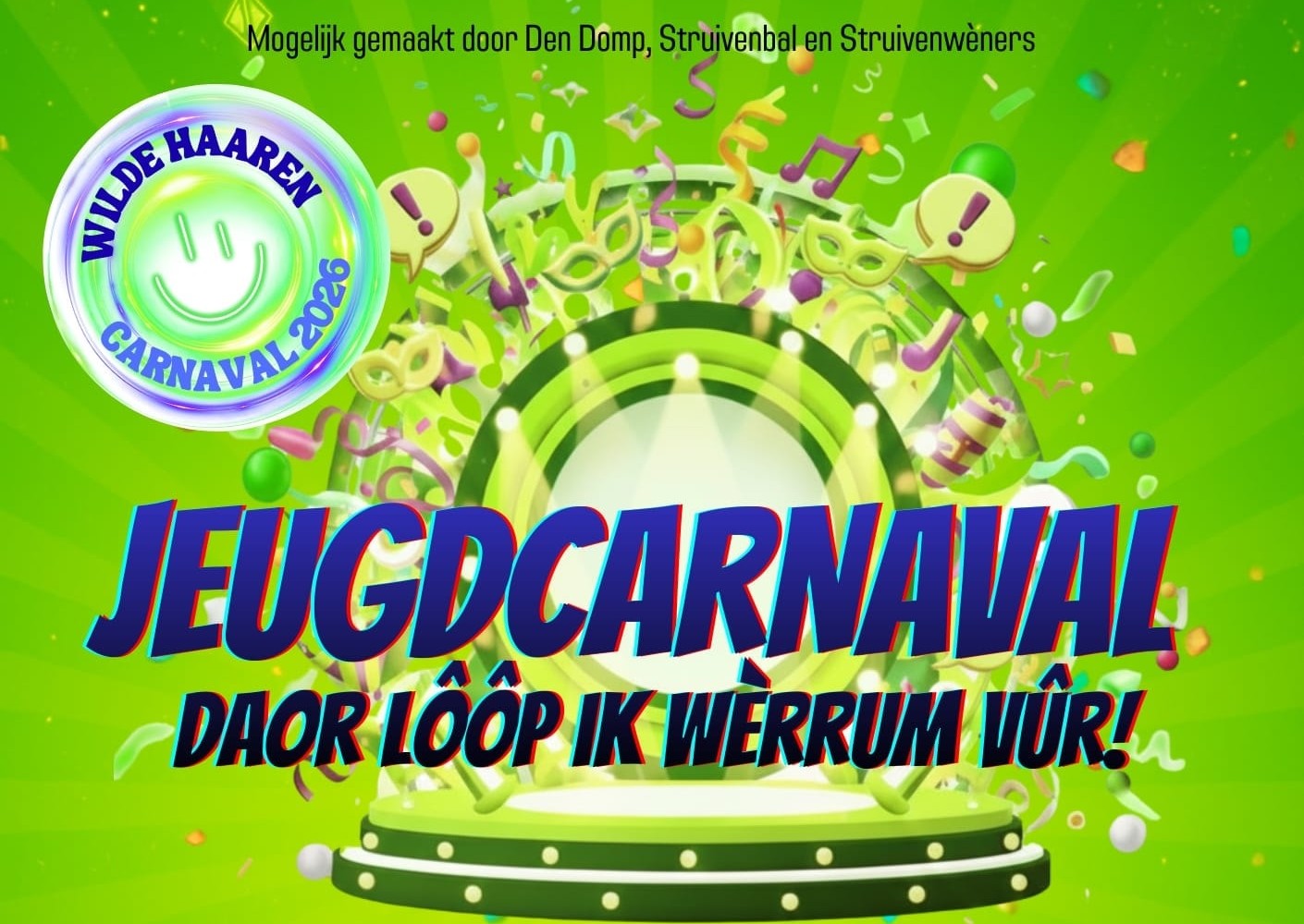 Jeugd carnaval in Den Domp - Nieuws en berichten uit Haaren op Haaren.nu
